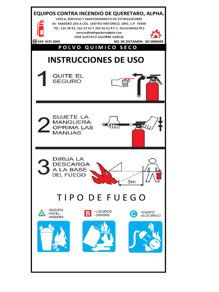 Etiqueta Extintor - 1 | PDF