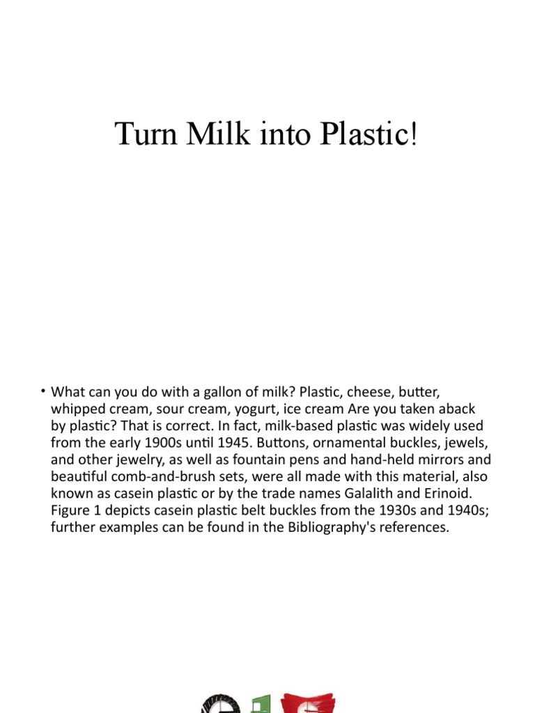Turn Milk Into Plastic! | PDF | Plastic | Polymers