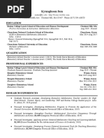 Eyasu Gemechu, Curriculum Vitae | PDF | Ethiopia | Teaching Mathematics