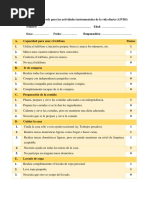 Formato Escala de Pfeiffer | PDF