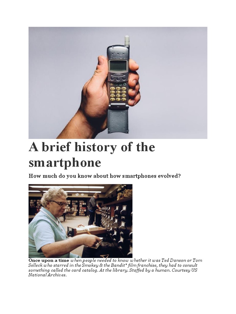 Smart Phone Story | PDF | Mobile Phones | Smartphone
