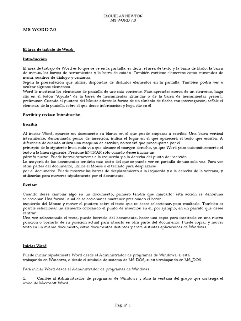 Word 95 | PDF | Archivo de computadora | Ventana (informática)