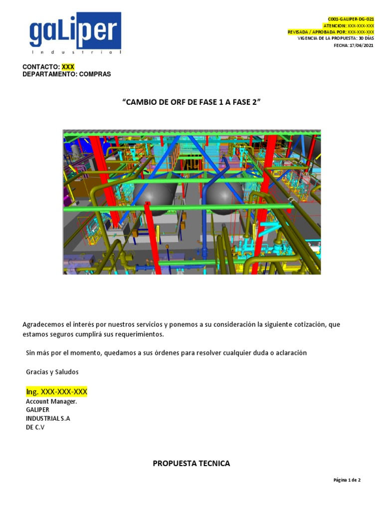 C001-Galiper-Dg-021 Eni Orf | PDF | Ingeniería de Edificación | Equipo