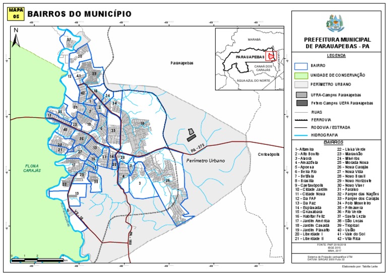 Mapa Atualizado de Bairros de Parauapebas | PDF