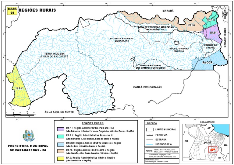 Mapa 09 Regiões Rurais | PDF | Brasil | Povos indígenas
