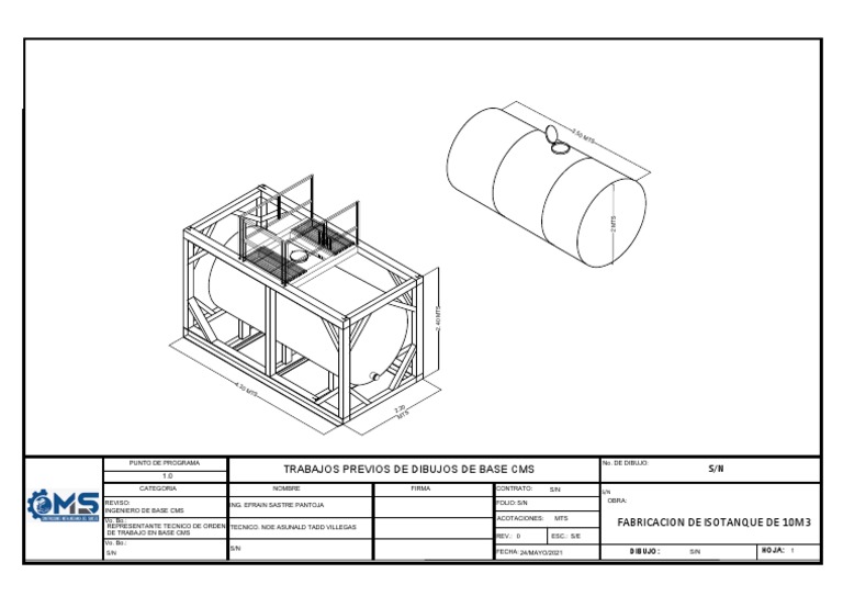 Diseño de Iso Tanque de 10 M3 | PDF