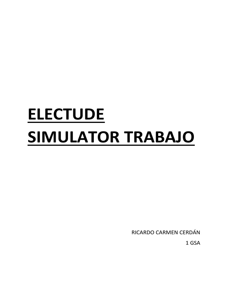 Practica Electude | PDF
