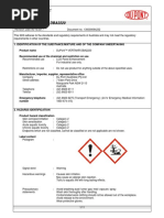 Safety Data Sheet: ARDROX 800/3 Aerosol | PDF | Toxicity | Dangerous Goods