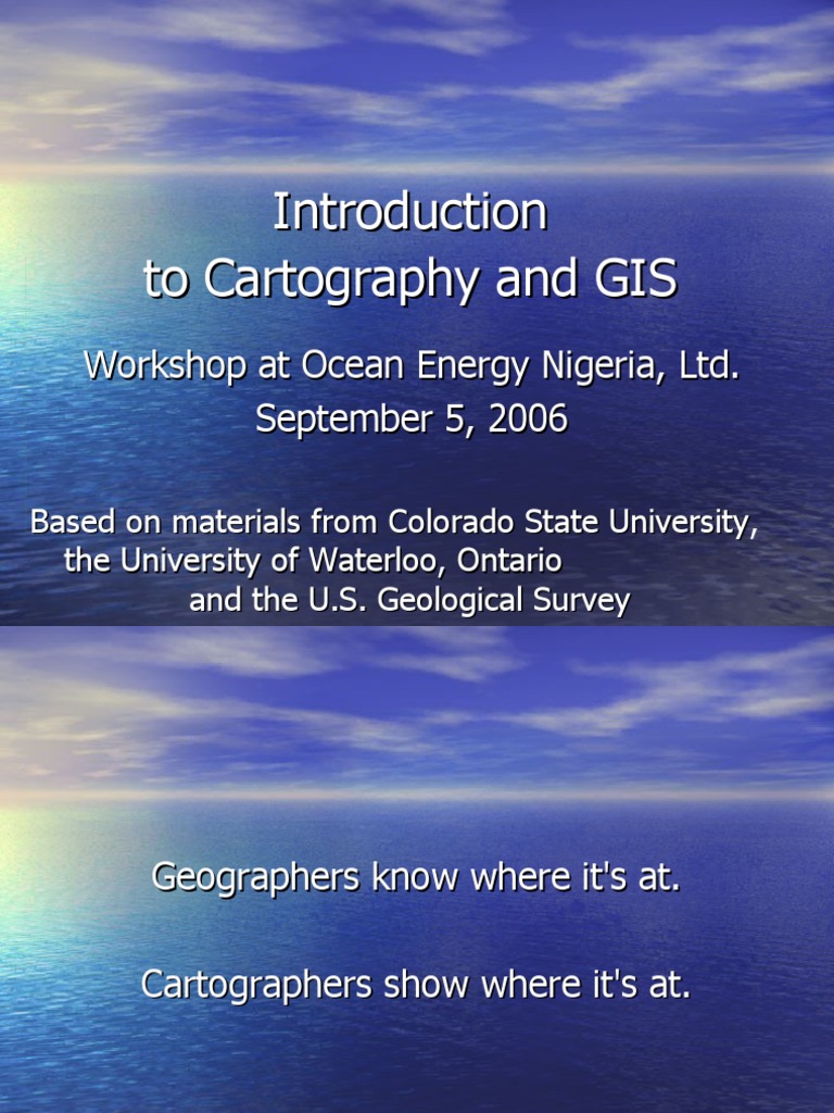 Intro Cartography and GIS | Download Free PDF | Latitude | Earth Sciences