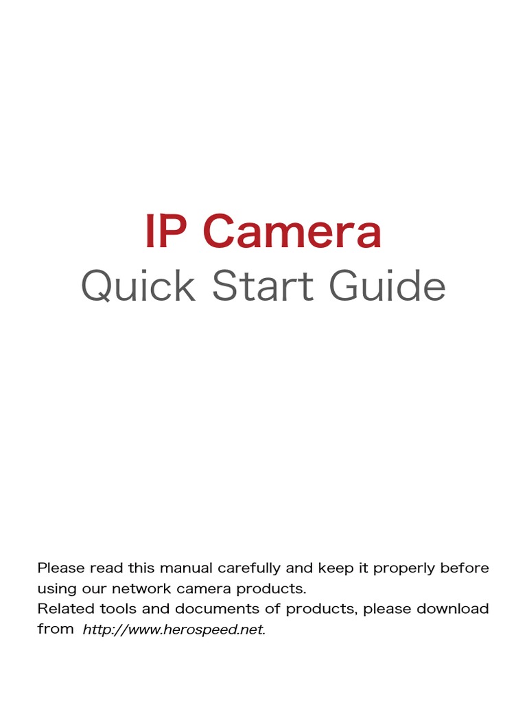 Smart IP Camera Quick Start Guide BD | PDF | Ip Address | Computer Network
