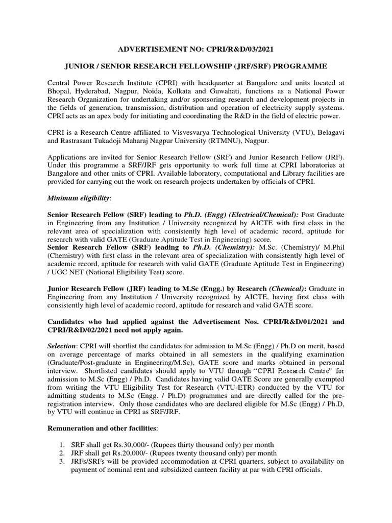 Advertisement - 2021 - Re-Advertisement | PDF | Qualifications | Educational Stages