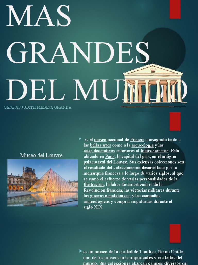 Museos Mas Grandes Del Mundo | PDF | Museo | Lumbrera