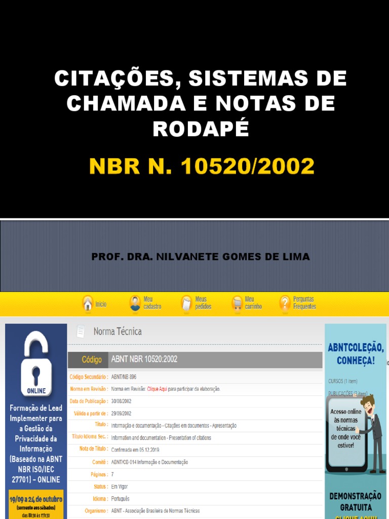 Slides Citações | PDF | Citação