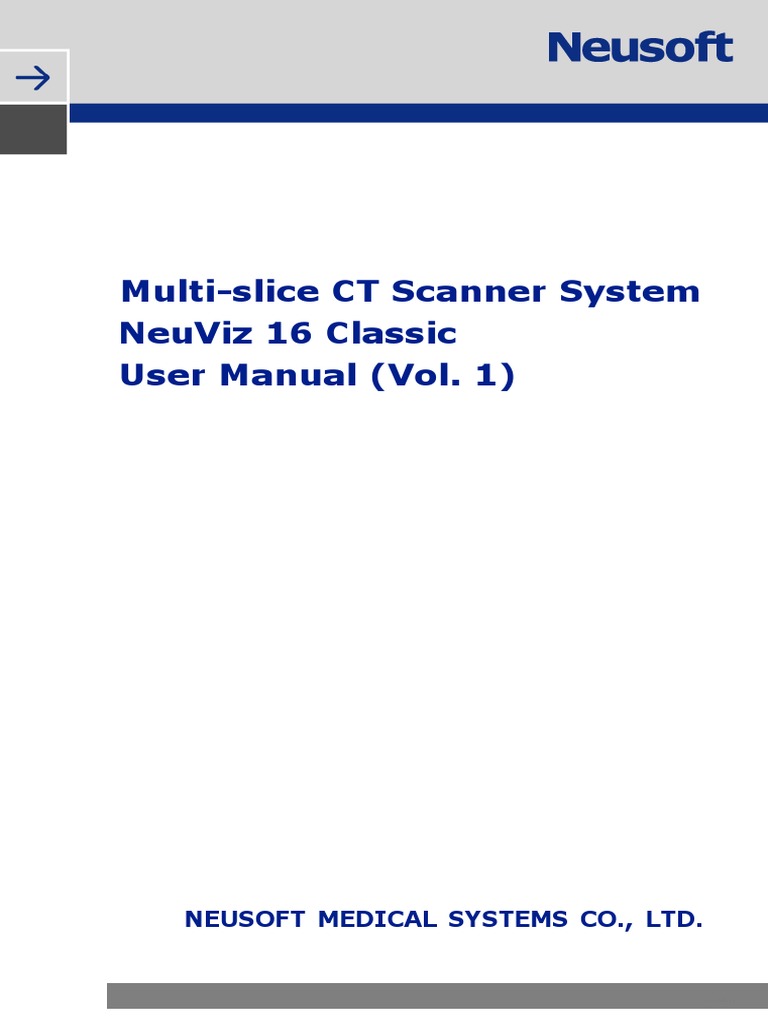 NeuViz 16 Classic User Manual | PDF | Ct Scan | Electromagnetic ...