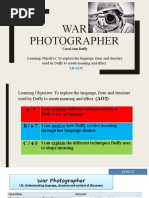 War Photographer - Sample Annotations | PDF | Poetry