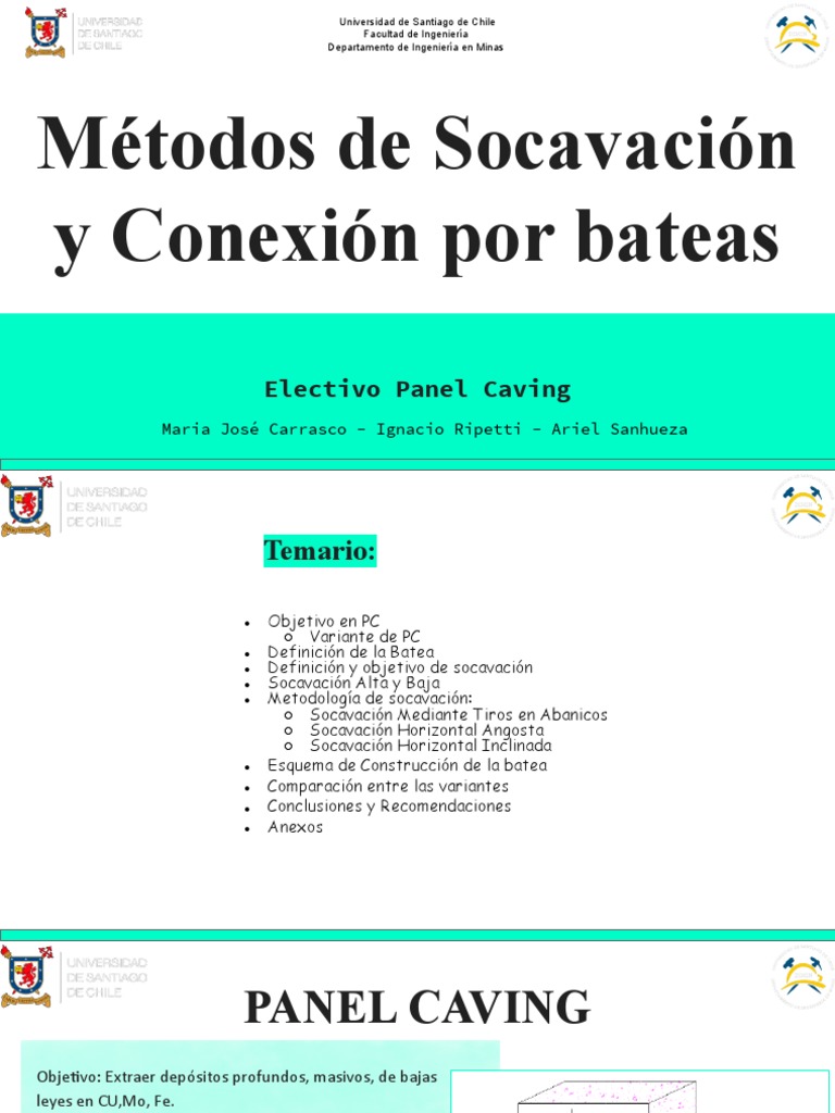 Tópico Panel Caving Grupo 4 | PDF | Minería