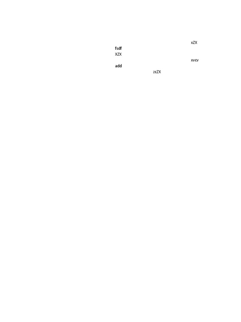 XZX FSDF XZX XVCV Add ZCZX | PDF