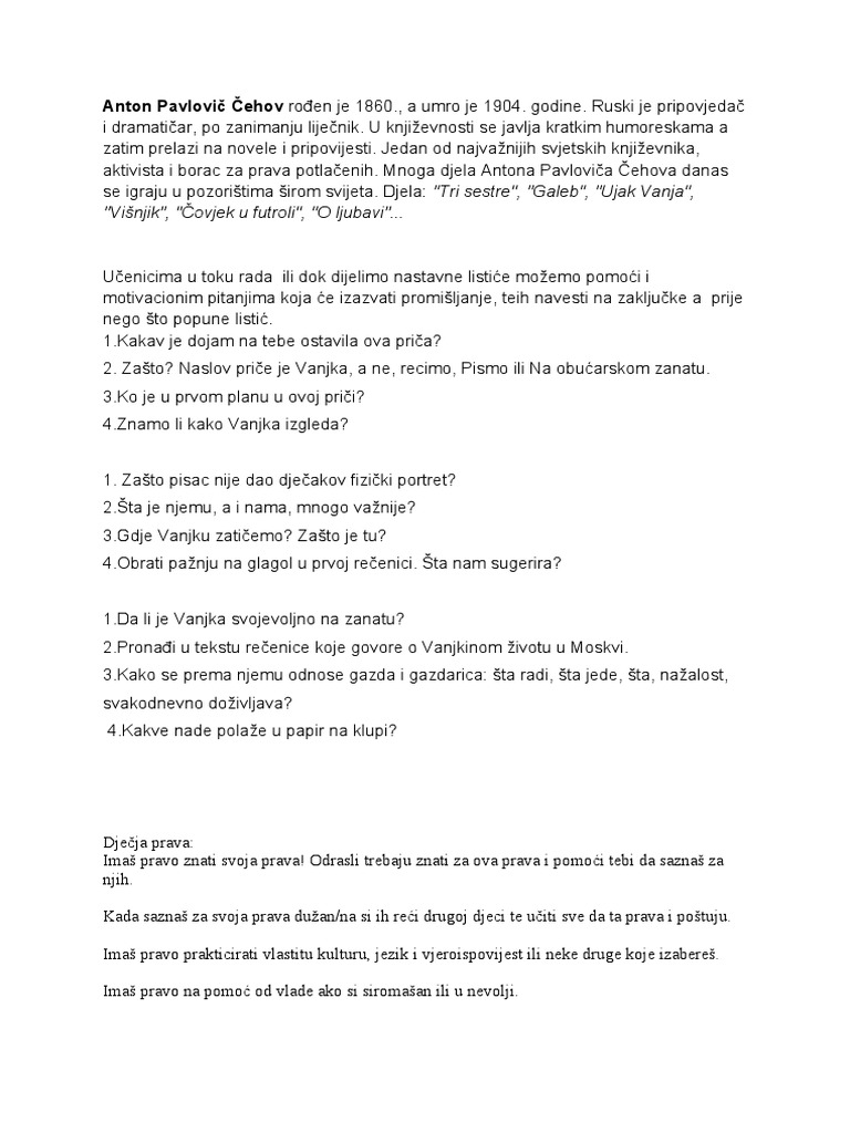 Vanjka | PDF
