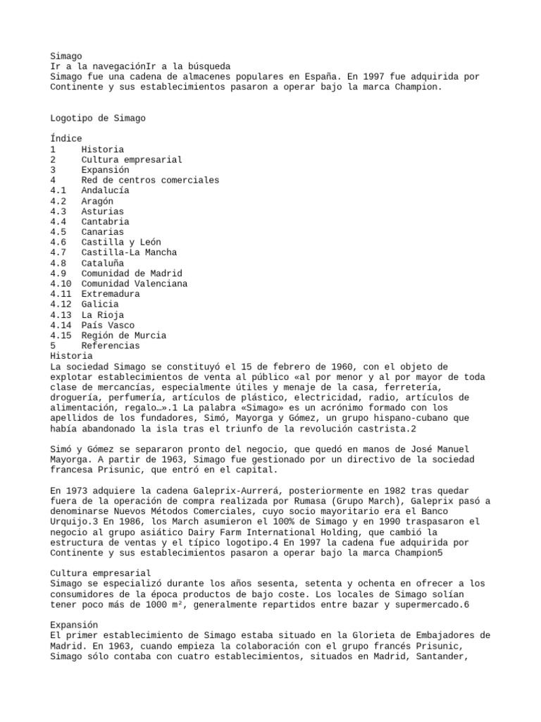 Simago | PDF | Madrid