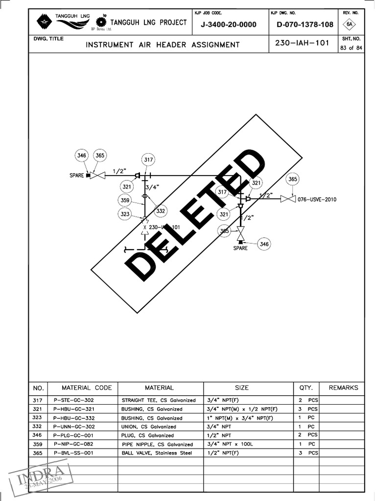 Instrument Air Header Assigment6 | PDF