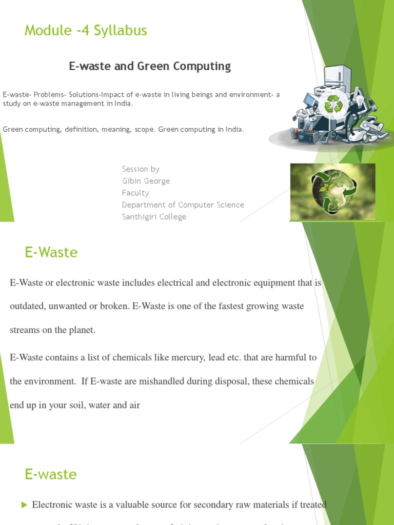 Understanding E-Waste and Its Impact | PDF | Electronic Waste | Waste ...