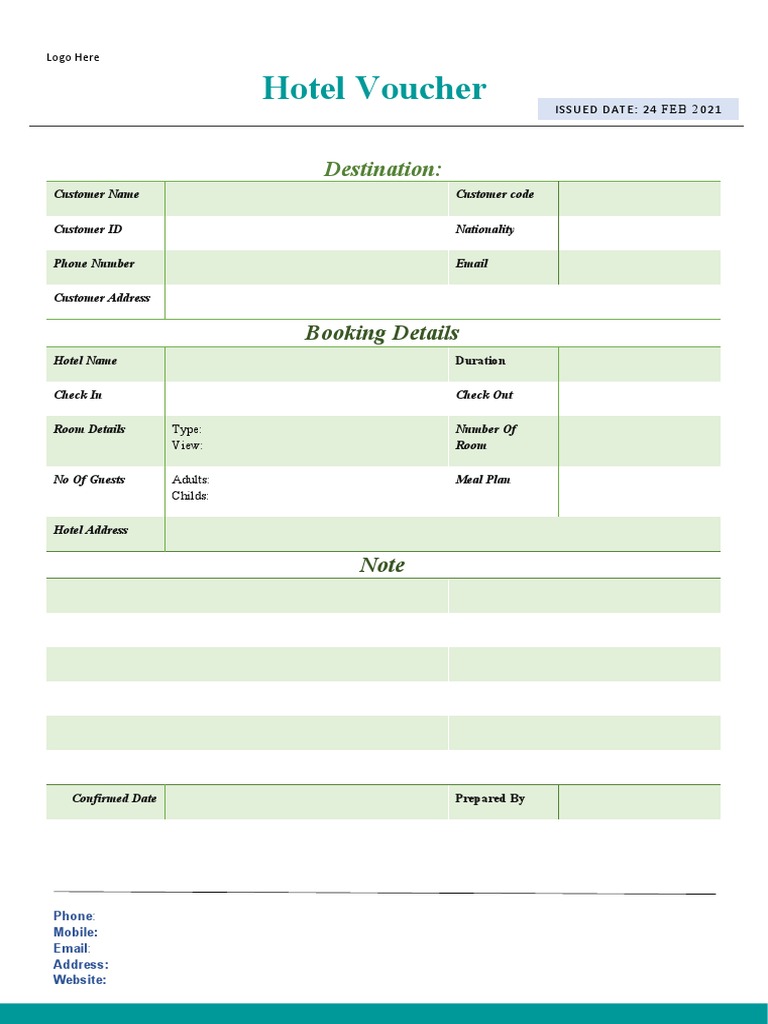 Voucher Template | PDF