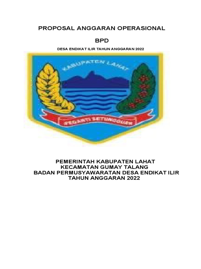 Operasional BPD 1 | PDF | Ilmu Sosial