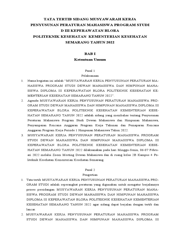 Tatib PMPS 2022 | PDF