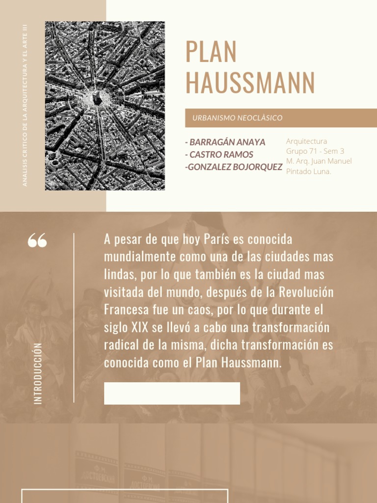 Plan Haussmann | PDF | París