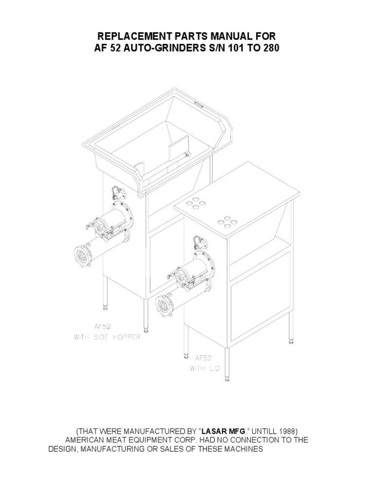 AF52 Auto-Grinder Parts Manual | PDF | Gear | Transmission (Mechanics)