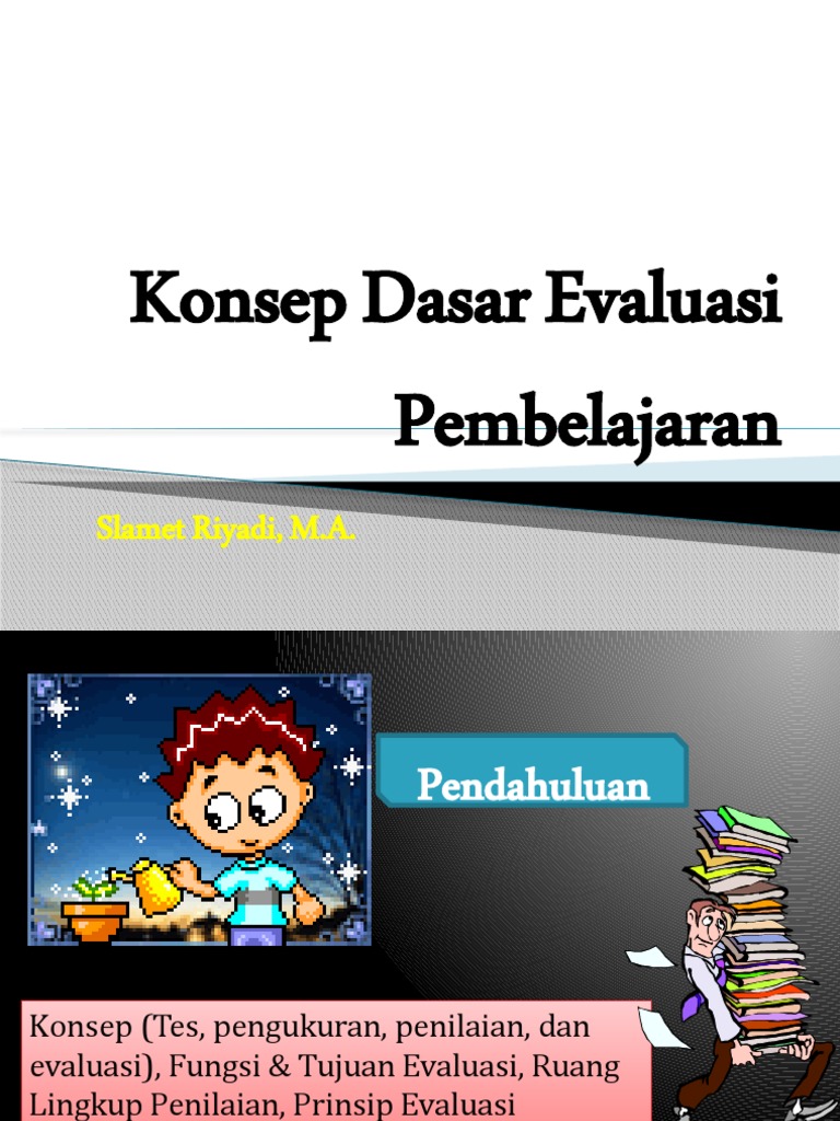 Konsep Dasar Evaluasi Pembelajaran | PDF