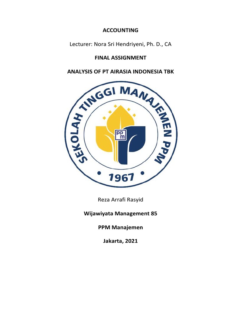 Analisis Laporan Keuangan AirAsia Tbk | PDF | Pengelolaan Keuangan & Uang
