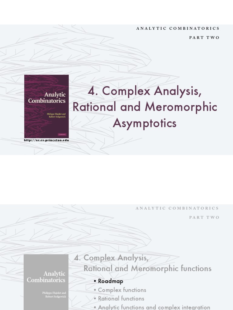Complex Analysis, Rational and Meromorphic Asymptotics | PDF | Holomorphic Function | Complex ...