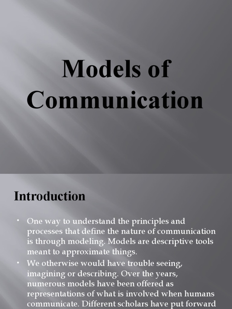 Models of Communication: An Overview of Key Communication Models from ...