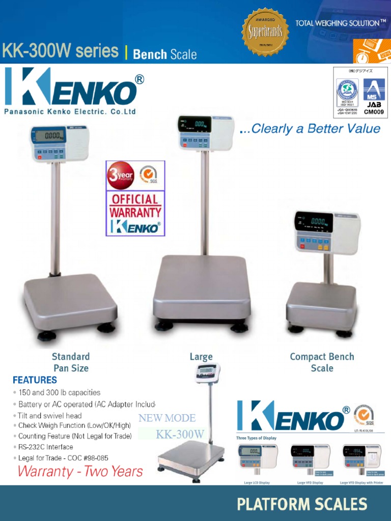 KK-300W Kenko Timbangan Digital | PDF