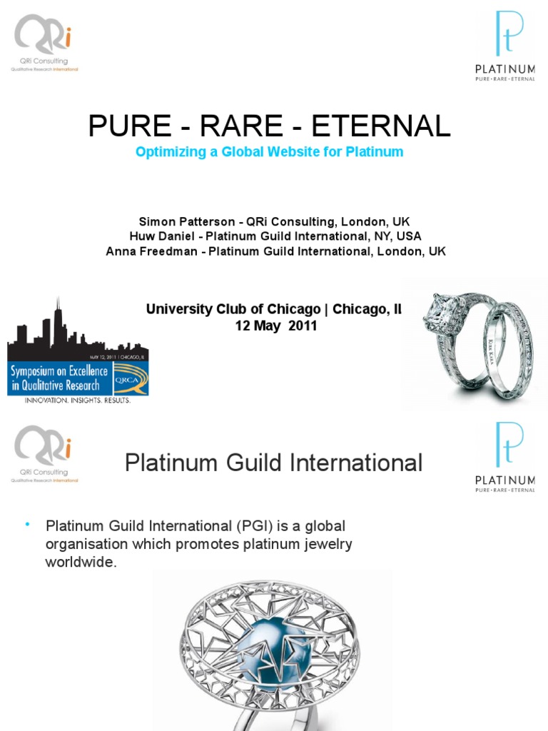 QRCA Symposium QRi PGI Presentation - QRCA 2011 | PDF | Target Audience | Motivation