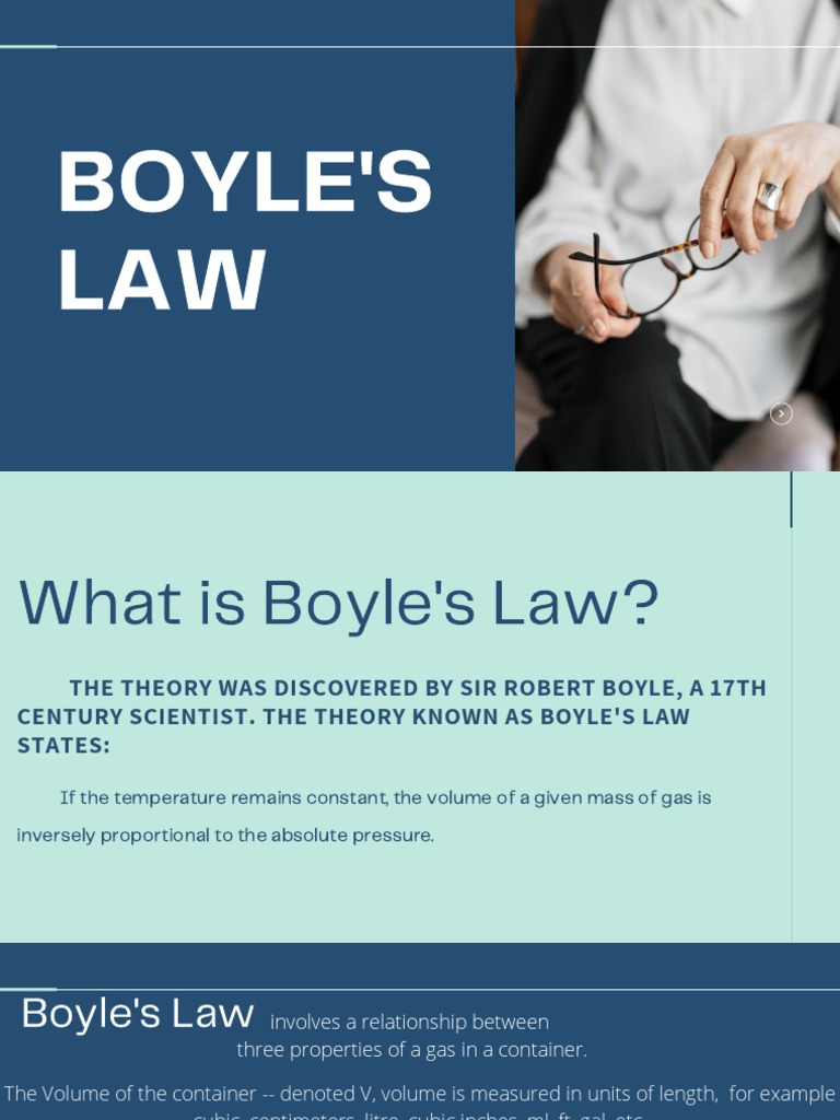 Boyle's Law | PDF | Pressure | Gases