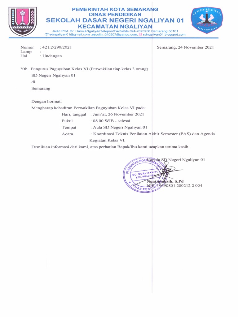 Undangan Koordinasi | PDF