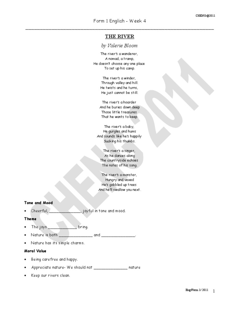 Form 1 English Week 4 Update | PDF