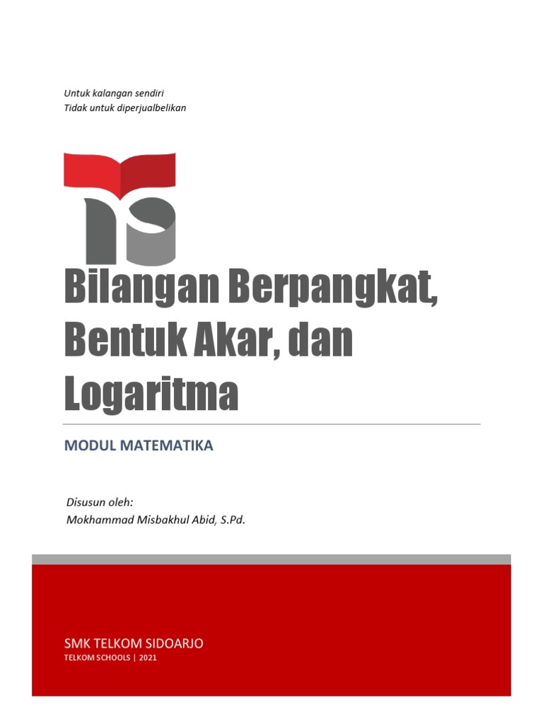 Modul Bilangan Berpangkat, Bentuk Akar, Logaritma | PDF