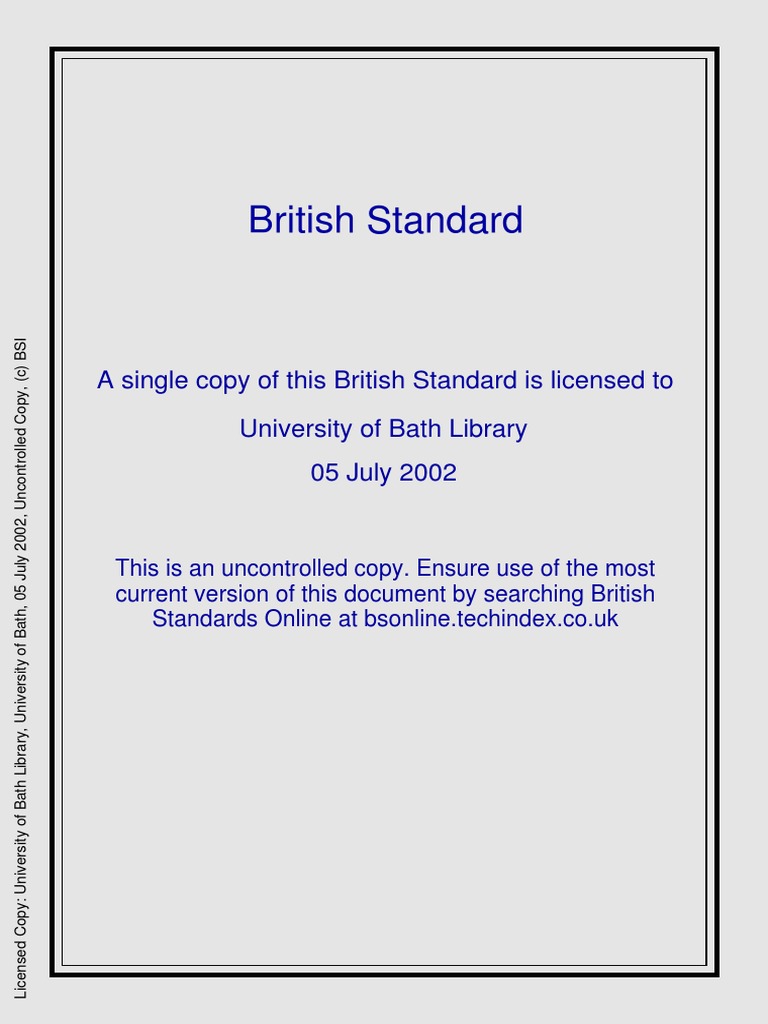 BS 6399-1998-Part 3 Code of Practice For Imposed Roof Loads | PDF ...