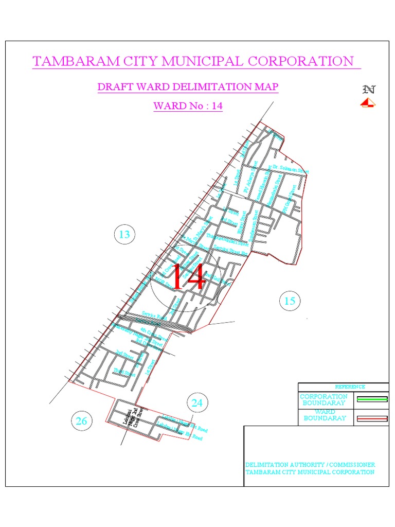 Tambaram City Municipal Corporation: Draft Ward Delimitation Map WARD ...