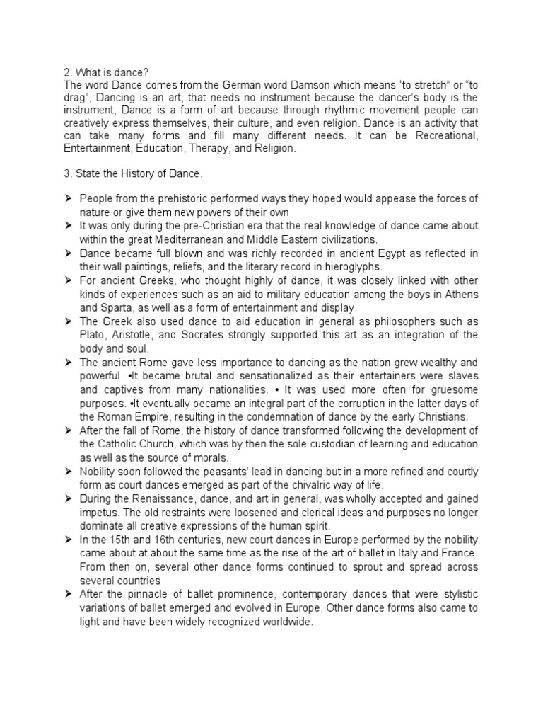 Pe03 - Assignment No.1 | PDF | Dances | Self Esteem