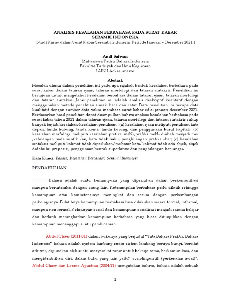 Laporan Ankes Andi Safwan 201928032 Revisi 2 | PDF