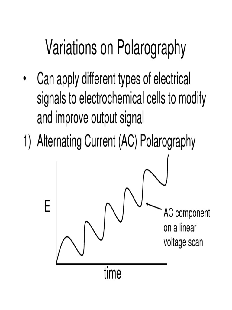 Variations On Polarography | PDF | Alternating Current | Amplitude