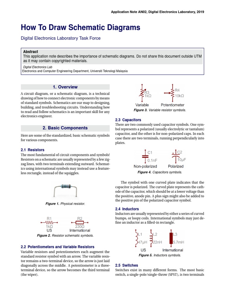 AN02 How To Draw Schematic Diagrams | PDF | Bipolar Junction Transistor ...