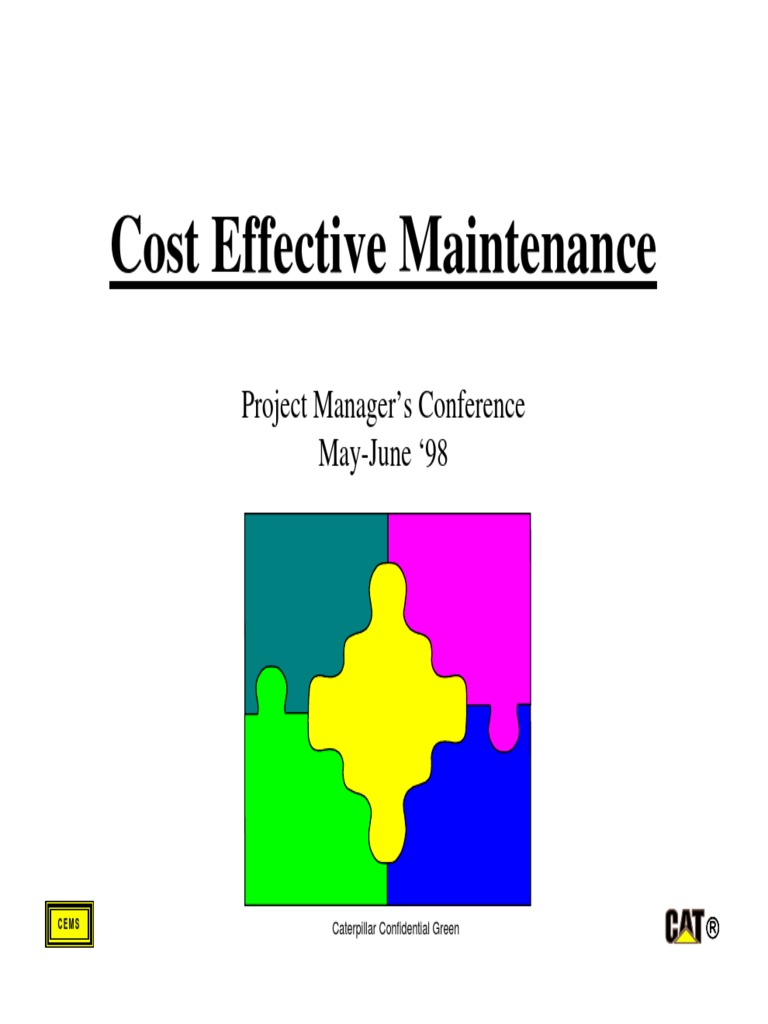 Cost Effective Maintenance by Caterpillar | PDF | Reliability ...