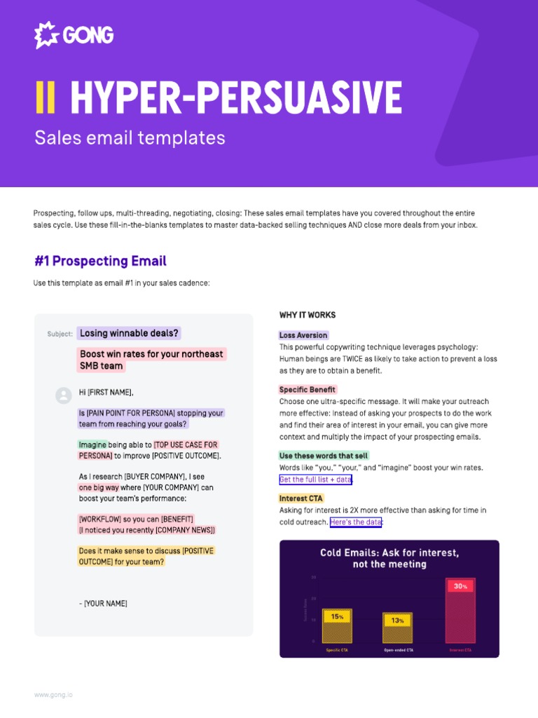 11 Hyper Persuasive Sales Email Templates | PDF | Sales | Negotiation
