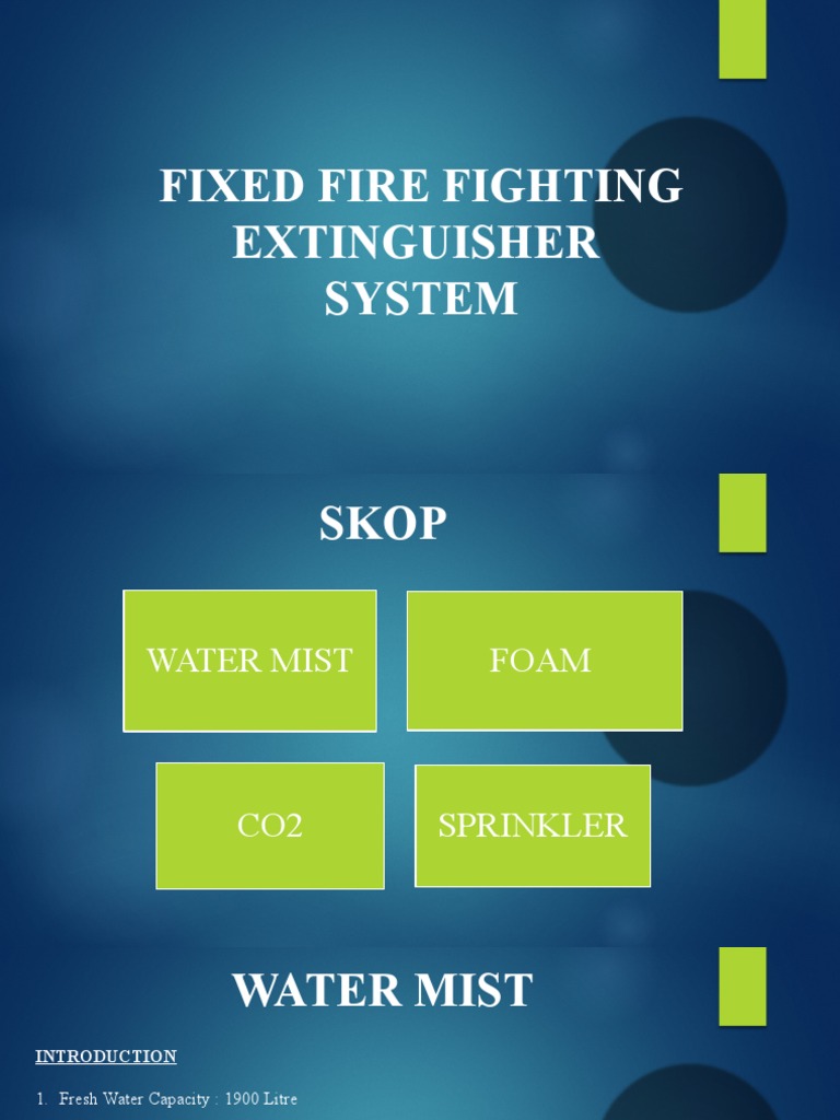 Presentation Fixed Fired System | PDF | Pump | Fire Sprinkler System