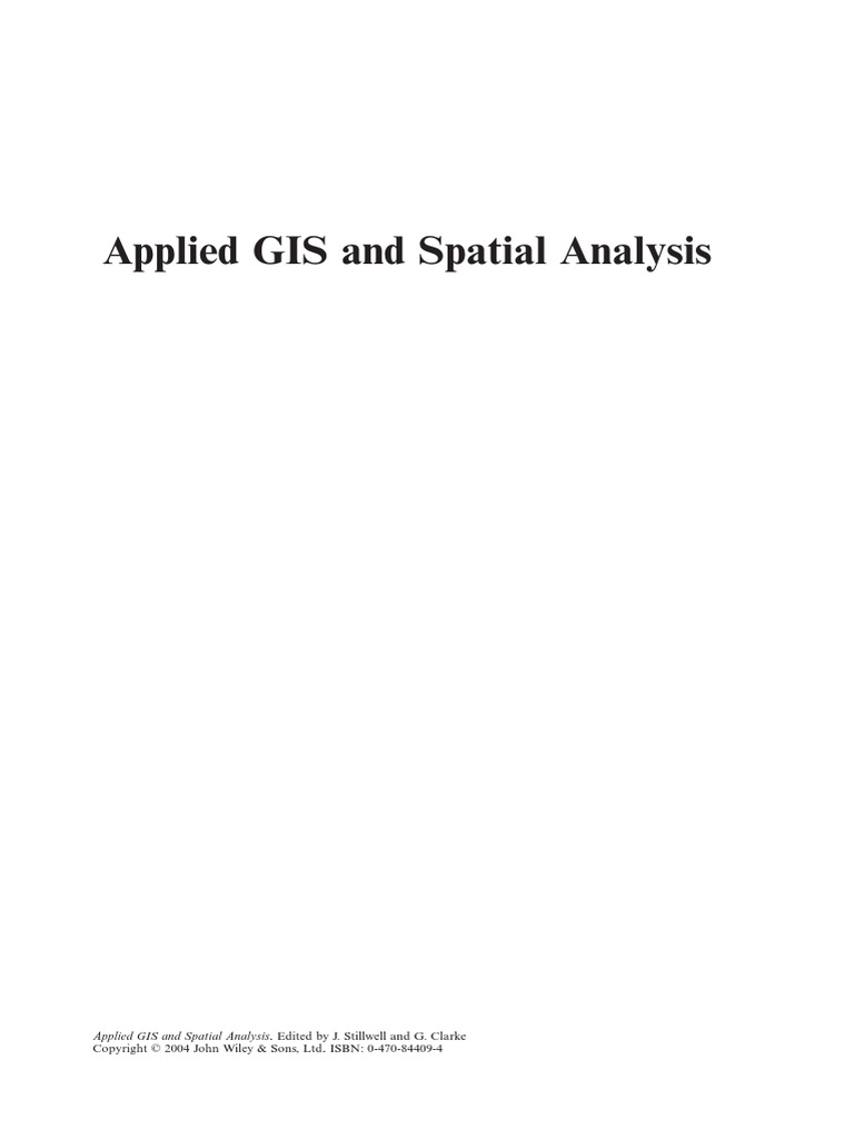 Applied GIS and Spatial Analysis | PDF | Geographic Information System | Retail